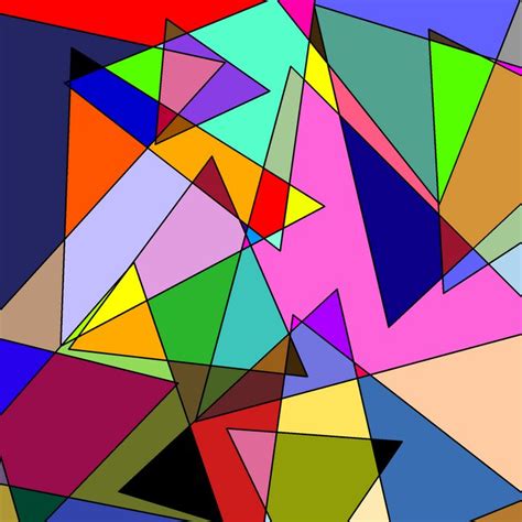 Abstract Triangle Art