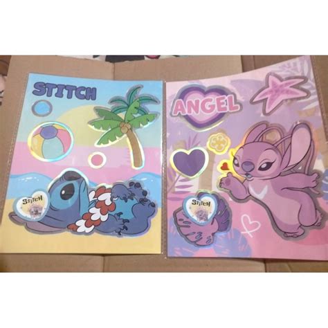 Jual Ohsome X Disney Luggage Sticker Stitch And Angel Stitch Isi 3 Pcs