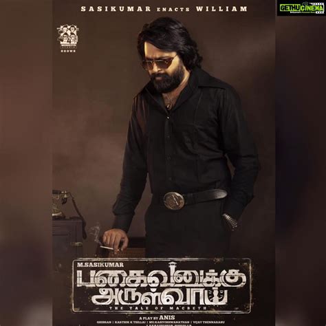 M Sasikumar Instagram Happy To Reveal Our First Look Poster Of Pagaivanukuarulvai Directed