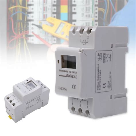 Mayitr AC V A Time Relay Switch LCD DIN Programmable Weekly Rail Timer Switch Hz