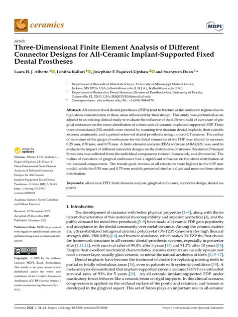 three dimensional finite element analysis of diffe pdf stress