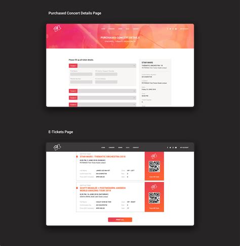 AiTicketing Web UI UX Design Behance