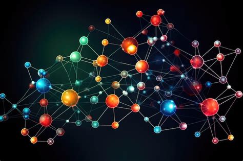 Premium Photo Molecular Network Neural Pattern Professional Photography