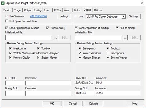 ULINKpro Keil Cannot Access Memory Nordic Q A Nordic DevZone