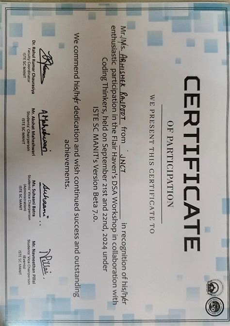 Abhishek Rajpoot On Linkedin Dsa Workshop Manitbhopal Coding