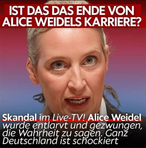 „skandal Im Live Tv über Alice Weidel Definitiv Fake Nachrichten