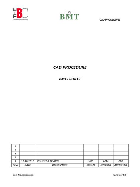 Cad Procedure Rev 1 Pdf Computer Aided Design Computing