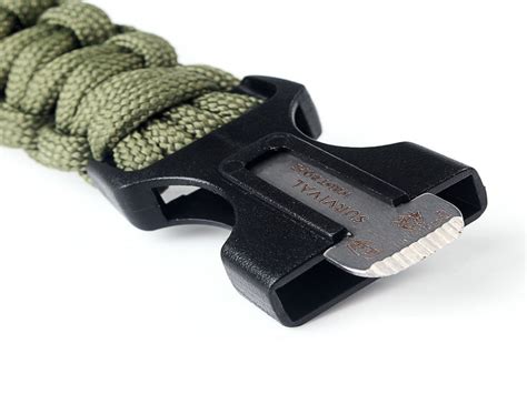 Купить выживание браслет paracord ж / огнива огонь комплекты скребок ...