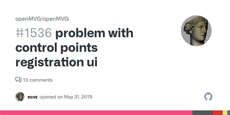 Problem With Control Points Registration Ui · Issue 1536 · Openmvgopenmvg · Github