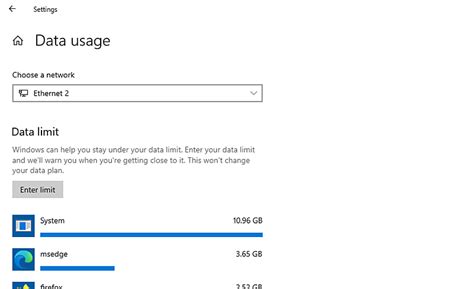 Powershellbatch To Query Ethernet Data Usage Data Limit Metered