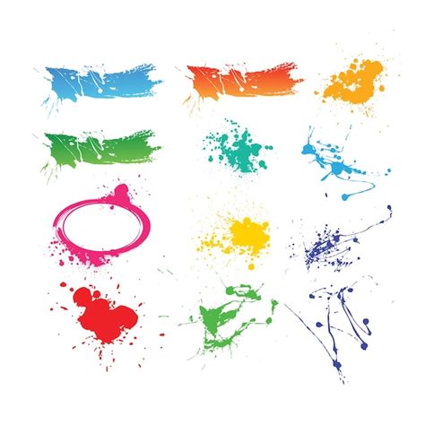 Premium Vector Splatter Vector Set Collection Vector Illustration