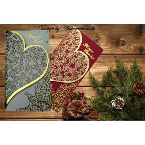 Floral Betel Leaf Bulath Hurulla Invitation