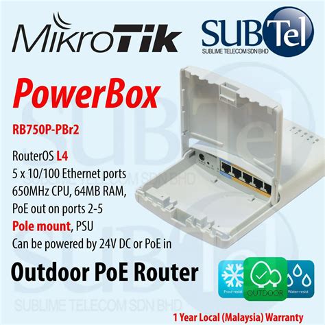 Mikrotik Rb750p Pbr2 เราเตอร์ Poe 5 พอร์ต 24v Mpls Vpn Firewall Nat Bgp Vlan Ipv6 Shopee Thailand