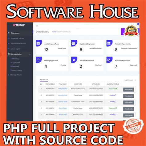 Employee Leave Management System Full Php Project With Source Code