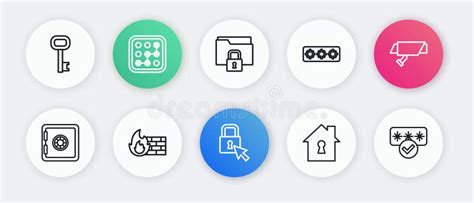 Set Line Lock Security Camera Safe House Under Protection Password Folder And Lock And