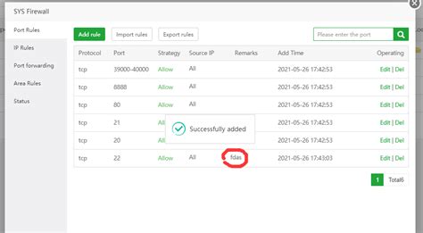 Add Description In Sys Firewall Aapanel Free And Open Source