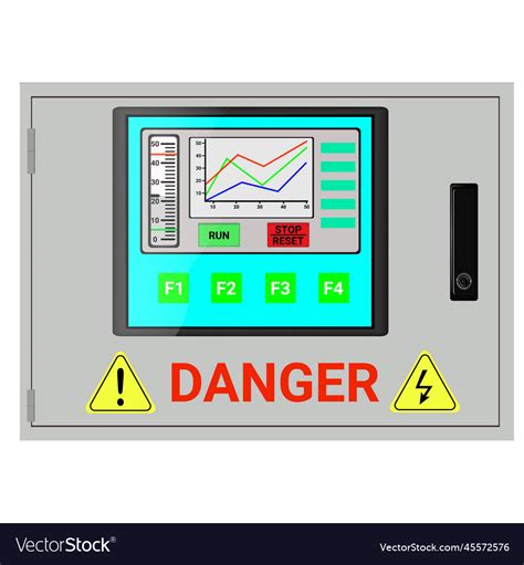 Control Panel Production Royalty Free Vector Image