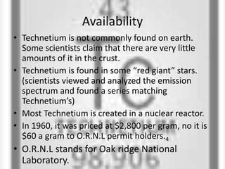 Technetium Zach Ewing PPT