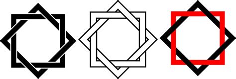 Outline Silhouette Octagram Icon Set 25548085 Vector Art At Vecteezy