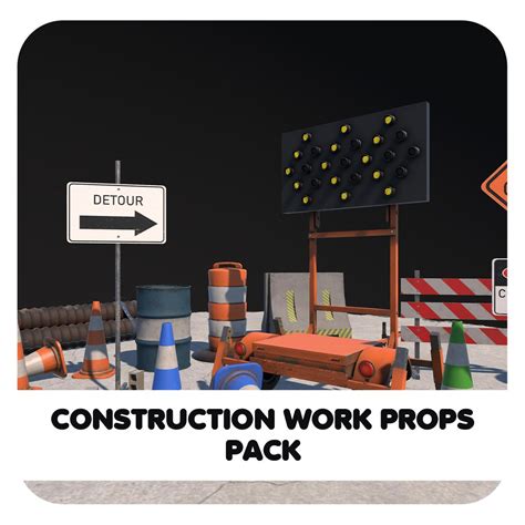 3d Construction Work Props Pack Model Turbosquid 1994273