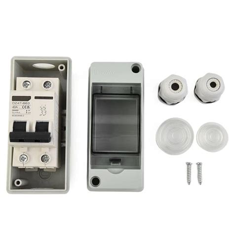 Solar Pv Cell Combiner Box Ac 400v Junction Box Circuit Breaker Switch £19 49 Picclick Uk