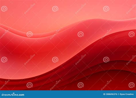 Red Wave Gradient Color Background Red Curve Banner Design Stock