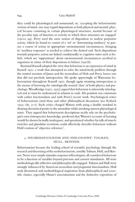 the english version of the cambridge philosophical history 1870 1945 andiny clock page 658