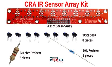 Line Follower Sensor Array Kit Bd