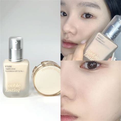 지성 파운데이션 에뛰드 더블래스팅 비건 커버 파운데이션 내돈내산 후기 네이버 블로그
