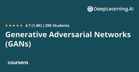 Generative Adversarial Networks Gans Specialization Coursya