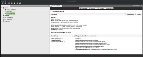 profile spring boot with visual vm