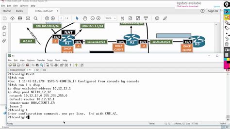 CCNA DHCP NAT Lab YouTube