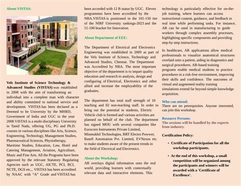 Workshop On Ai And Virtual Reality Using Unity 3d Best Deemed University In Chennai