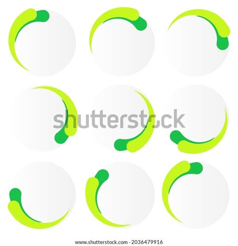 Segmented Circle Circular Preloader Buffer Progress Stock Vector
