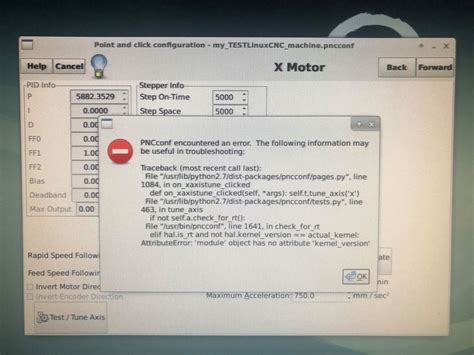 pncconf encountered an error page 2 linuxcnc