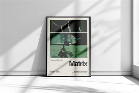 Matrix Matrix Poster Sci Fi Movie Wall Art Matrix Trilogy Print