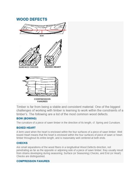 Wood Defects Pdf Wood Lumber