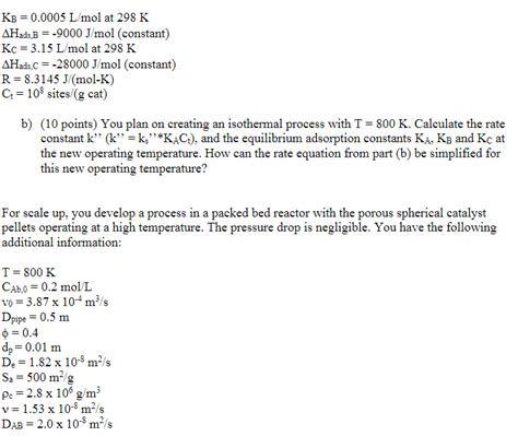 Solved You Have A Reaction With Liquid Phase Reactants And