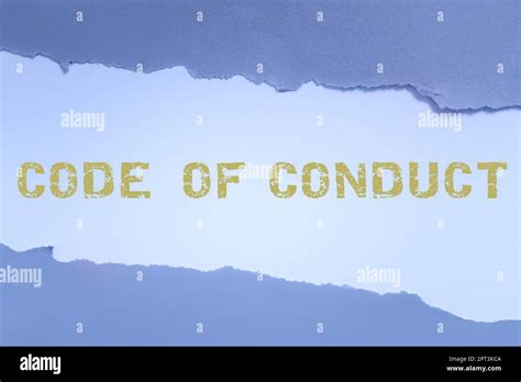 Text Showing Inspiration Code Of Conduct Business Approach Set Of Principles Are Ethics