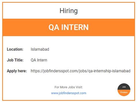 Internship Opportunity Qa Intern In Islamabad Job Finders Verified Profiled