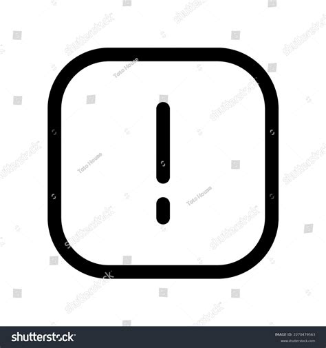 Editable Vector Exclamation Mark Warning Icon Stock Vector Royalty Free 2270479563 Shutterstock