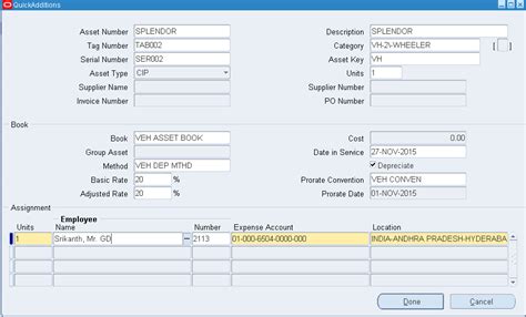 Ebs Fixed Asset Fa Ebsguide