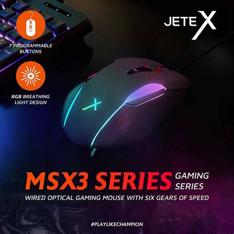 Jual Jetex Msx3 Mouse Gaming Terbaik Jete Indonesia