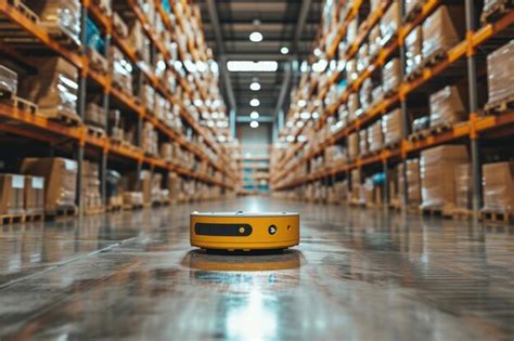 Premium Photo Automated Robotics For Efficient Warehouse Management