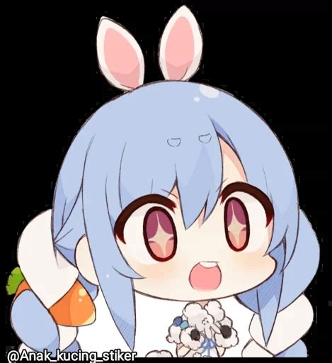 Telegram Sticker 🐇 From Usada Pekora Chibi Pack