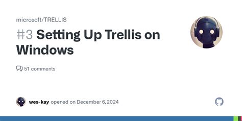 setting up trellis on windows · issue 3 · microsoft trellis · github