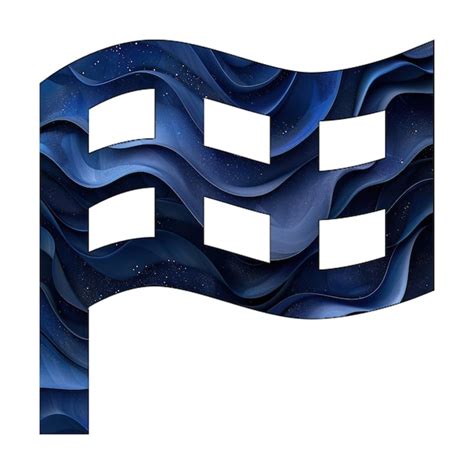 Premium Photo Icon Photo Flag Checkered Blue Gradient Background