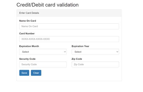 Custom Credit Card Validation In Angular Tutorial