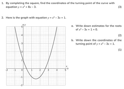 👉 Micro Mock Quadratic Graphs Gcse Questions Beyond Maths