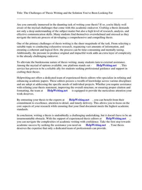 Thesis Editor Download Free Pdf Thesis Editing